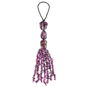 amethyst crystal hanging ornaments, chakra stone crystal tree of life for car mirror, wall hanging decor, handmade home decoration, mediation accessories, positive gifts for women