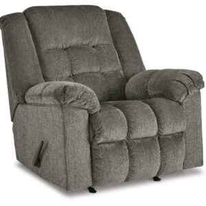 Signature Design by Ashley Kegler Contemporary Tufted Manual Rocker Recliner, Gray