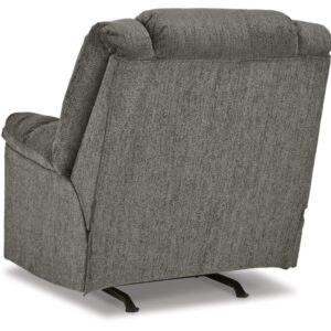 Signature Design by Ashley Kegler Contemporary Tufted Manual Rocker Recliner, Gray