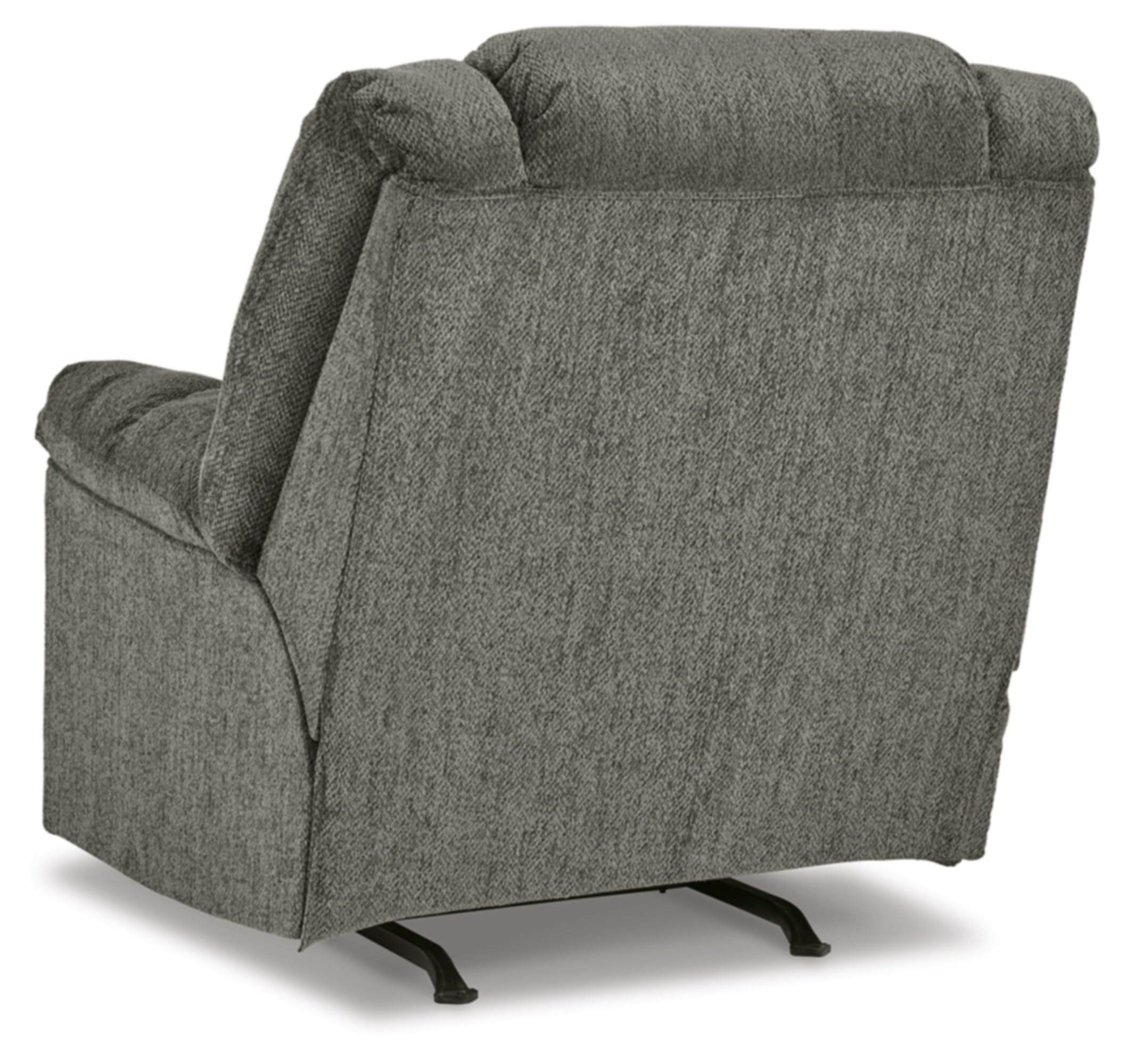 Signature Design by Ashley Kegler Contemporary Tufted Manual Rocker Recliner, Gray