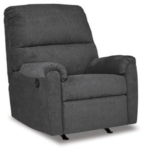 signature design by ashley miravel casual manual rocker recliner, gray