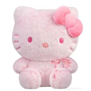 Comtaric 9 Inch Pink Kitty Plush - The Perfect for Birthdays, Halloween, and Christmas