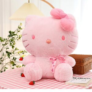 Comtaric 9 Inch Pink Kitty Plush - The Perfect for Birthdays, Halloween, and Christmas