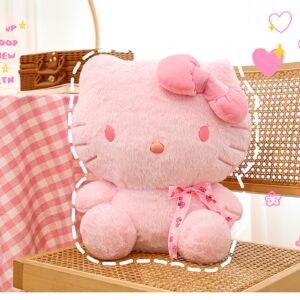 Comtaric 9 Inch Pink Kitty Plush - The Perfect for Birthdays, Halloween, and Christmas