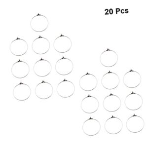 40 Pcs DIY Jewelry Making Supplies Ear Clips Accessories DIY Earring Hook Copper Earrings Accessories DIY Ear Jewelry