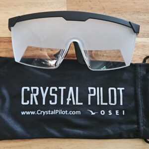 Crystal Pilot Certified IFR Training Glasses/ View Limiting Goggles with Strap & IFR Cheat Sheet for Exam Test Prep (With Strap & IFR Cheat Sheet)