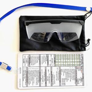 Crystal Pilot Certified IFR Training Glasses/ View Limiting Goggles with Strap & IFR Cheat Sheet for Exam Test Prep (With Strap & IFR Cheat Sheet)