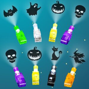 halloween party favors for kids, 36pcs light up finger lights halloween goodie bag fillers treats pinata stuffers glow in the dark toys bulk for halloween prizes classroom gifts trick or treat toys