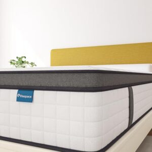 elitespace Queen Mattresses,12 Inch Queen Size Mattress in a Box,Memory Foam Hybrid White Mattress with Provide Support and Improve Sleep Mattresses,CertiPUR-US.