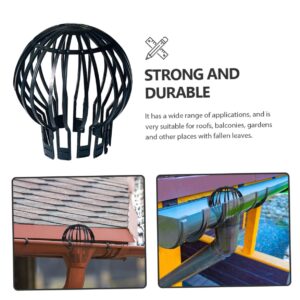 4 Pcs Eaves Filter Cover Round Balloons Expanding Water Hose mesh Filter roof Leaf Guard Gutter Leaf Strainer Gutter Topper Drainage Strainer Cover Draining Tube Filter Cover