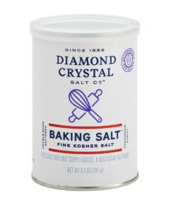 diamond crystal baking salt, fine kosher salt 8.5oz