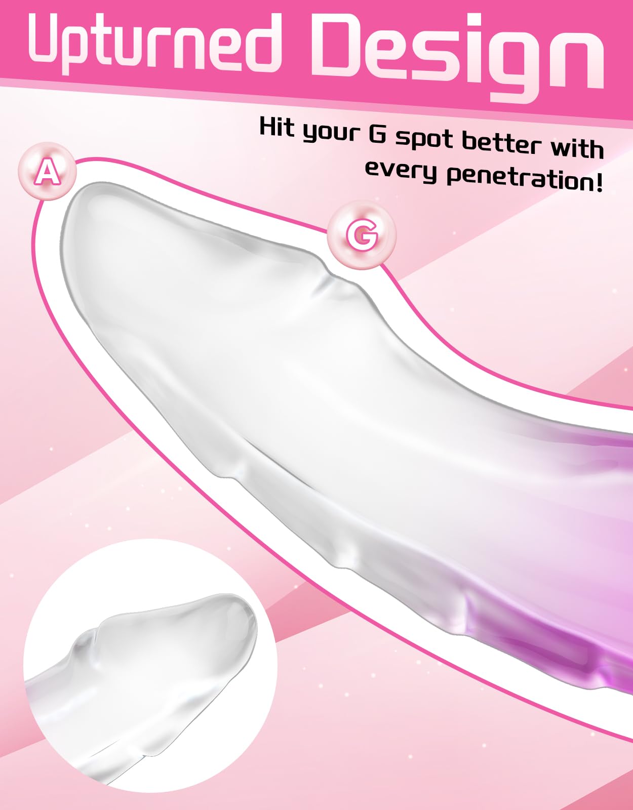 7.9 inch Realistic Dragon Dildo, G Spot Clear Dildo with Strong Suction Cup for Hands-Free Play, Anal Dildo for Vaginal Stimulaton, Adult Sex Toy for Beginner, Women and Couples