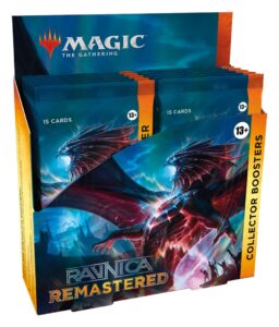 magic: the gathering ravnica remastered collector booster box - 12 packs (180 magic cards)