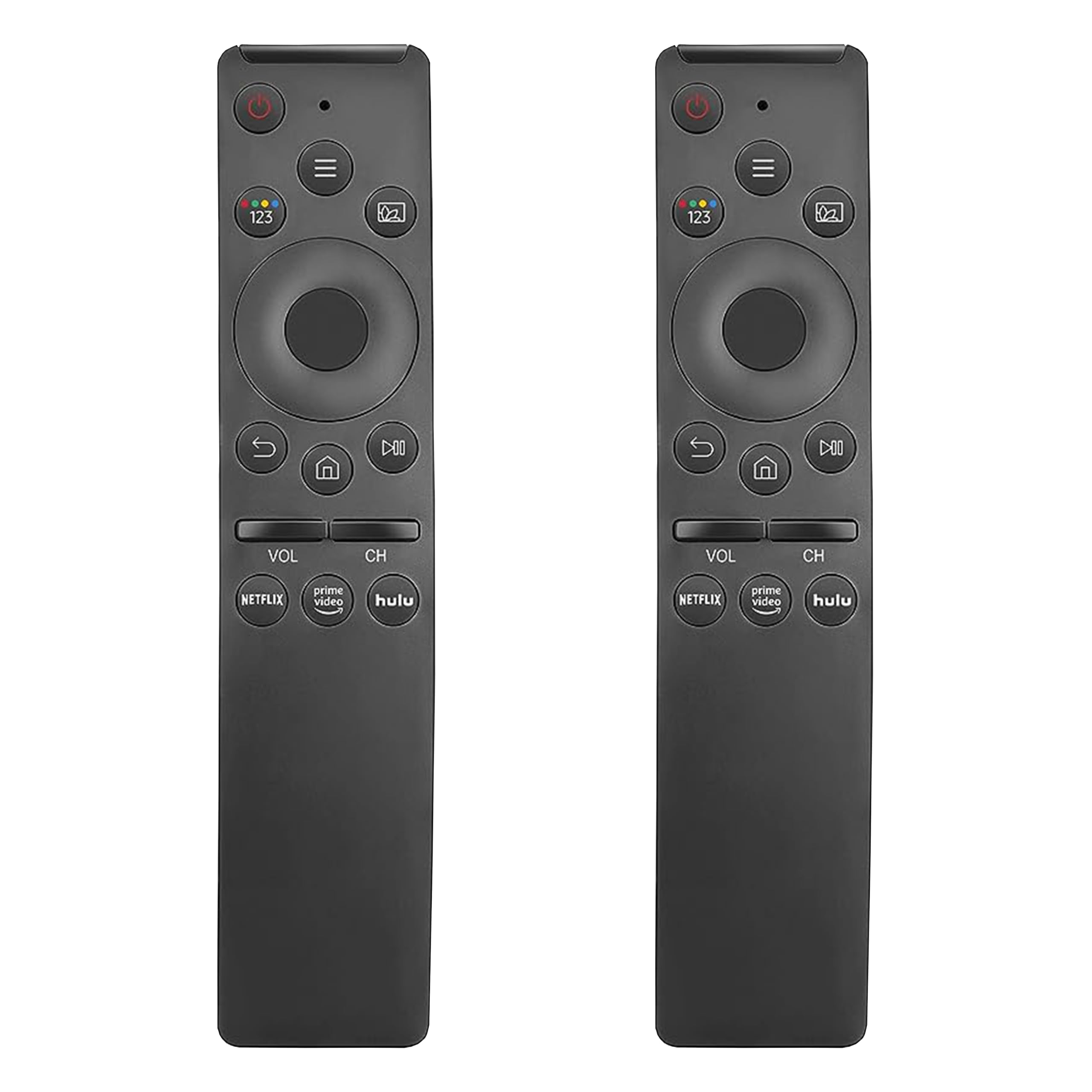 Joelrise Universal Remote Control for Samsung TVs - Compatible with Frame, Crystal UHD, Neo QLED, OLED, 4K, and 8K Smart TVs - Works with Netflix, Prime Video, Hulu (2 pcs)