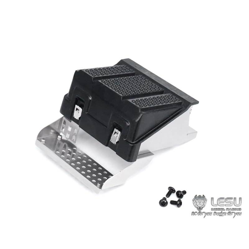 TOUCAN RC HOBBY LESU Metal Battery Box W/Plate for 1/14 DIY RC Tractor Truck Dumper Car