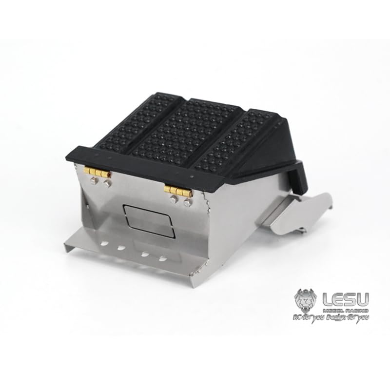 TOUCAN RC HOBBY LESU Metal Battery Box W/Plate for 1/14 DIY RC Tractor Truck Dumper Car