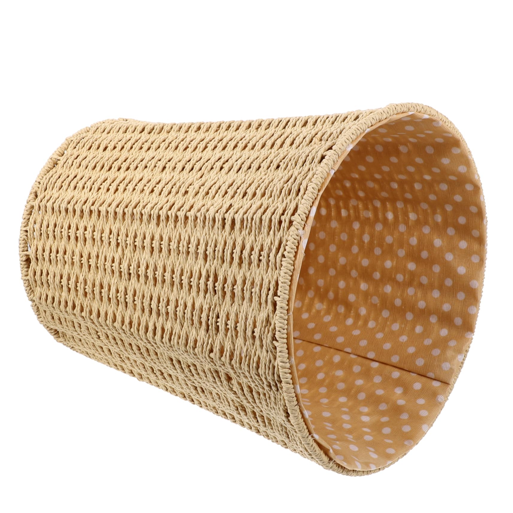 STOBAZA Hamper Straw Trash Basket Weaving Wastebaskets Little Waste Basket Decorative Baskets Kitchen Waste Fruit Storage Basket Rattan Toilet Paper Bin Office Trash Can Wicker Paper Rope