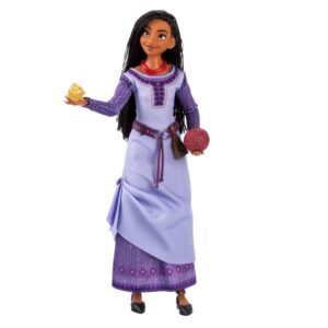 disney store official asha singing doll – wish - 11 inch - mesmerizing melodies with authentic look - interactive music play - ideal gift for music lovers & collectors