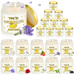 mtlee 10 pcs you are ducking awesome candles thank you scented candles 3.5 oz inspirational jar candles appreciation gift for duck lovers women teacher coworker employee nurse,10 fragrance