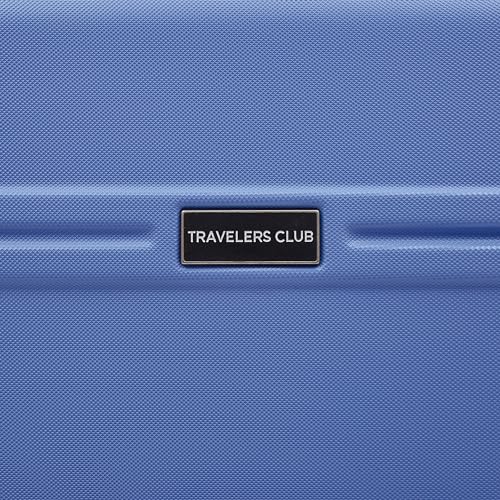 Travelers Club Spinner Luggage, Skyline Blue, 20-Inch Carry-On