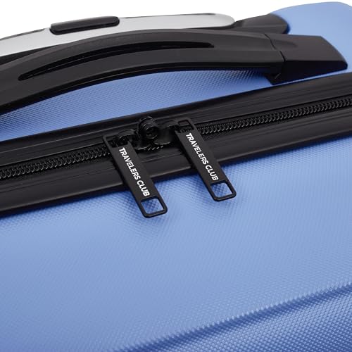 Travelers Club Spinner Luggage, Skyline Blue, 20-Inch Carry-On