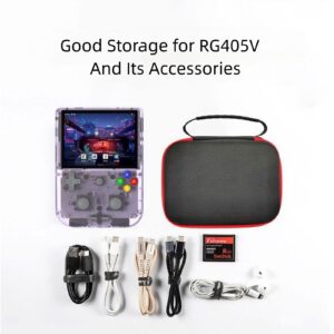 JiangJiangBao EVA Hard Case for RG405V Handheld Game Console, Hard Carrying Case Compatible with RG405V Video Gaming Console, Drop-proof & Wear-resistant Case