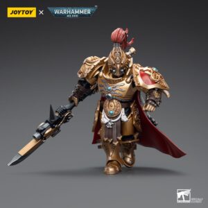 LEBOO JOYTOY Warhammer 40k Adeptus Custodes Shield Captain with Guardian Spear 1/18 Scale Action Figure 4.88in height Joy Toy Models