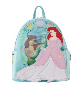 loungefly disney the little mermaid ariel princess lenticular mini backpack