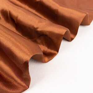 BalsaCircle 54-Inch x 10 Yards Cinnamon Brown Satin Fabric by The Bolt - Wedding Party Decorations Sewing DIY Crafts Costumes