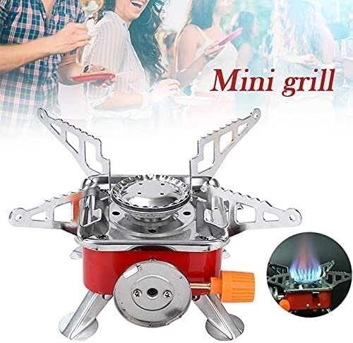 Small Square Stove Portable Gas BBQ Grill For Backpacking Hiking