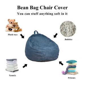 Bean Bag Chairs (No Filler),Bean Bag Cover,Stuffed Animal Storage Toddler Bean Bag for Adults,Kids,Teens,Large Bean Bag for Pink