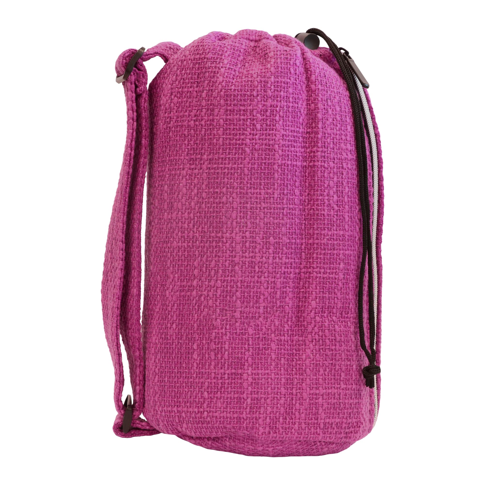 DIME BAGS - Drawstring Tube, Padded Bag, 5 Compartments, w/Shoulder Strap, Convenient, Durable (Magenta, 14")