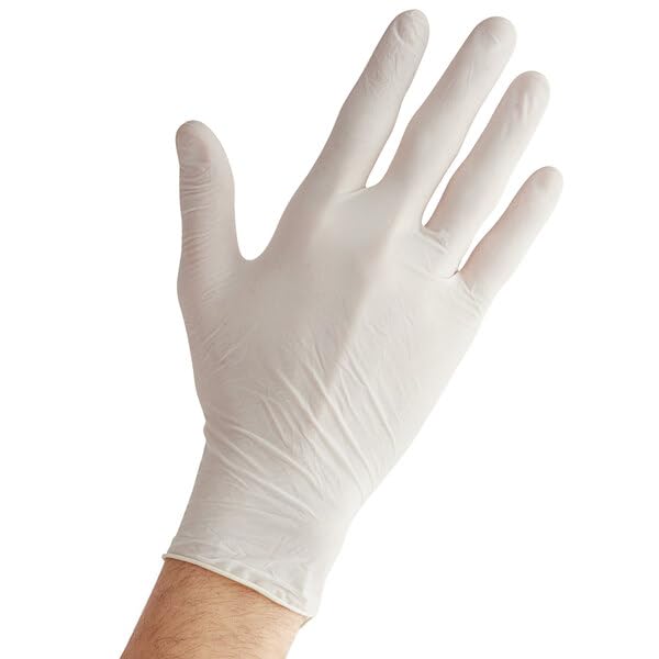 Noble Powdered Disposable Latex Gloves for Foodservice - Small Size - Pack of 100