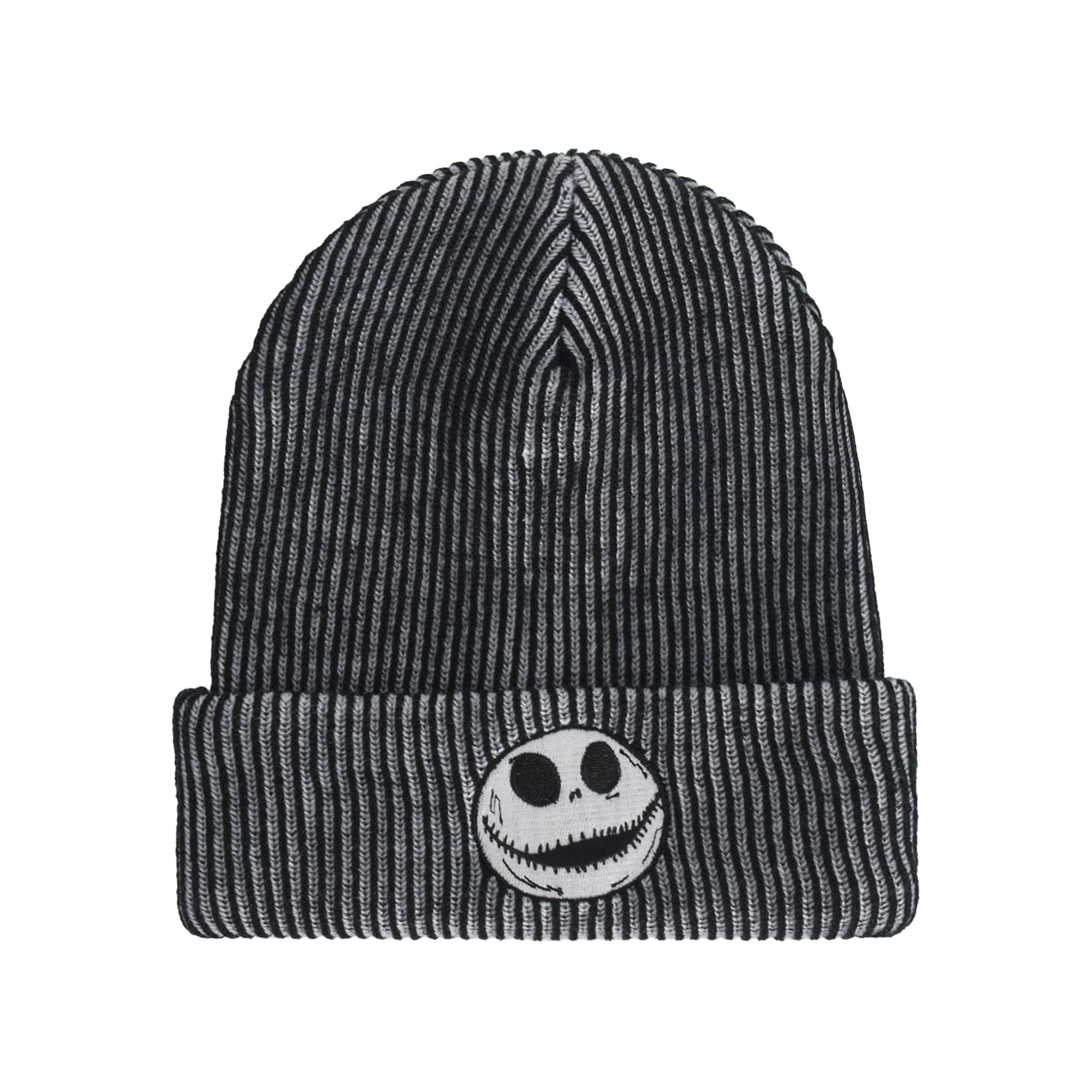 Disney The Nightmare Before Christmas Beanie Hat, Jack Skellington Glow in The Dark Winter Knit Cap with Cuff, Multi, One Size