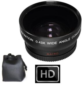 hd wide angle with macro lens for panasonic dmc-g5kk dmc-g5 (52mm compatible)