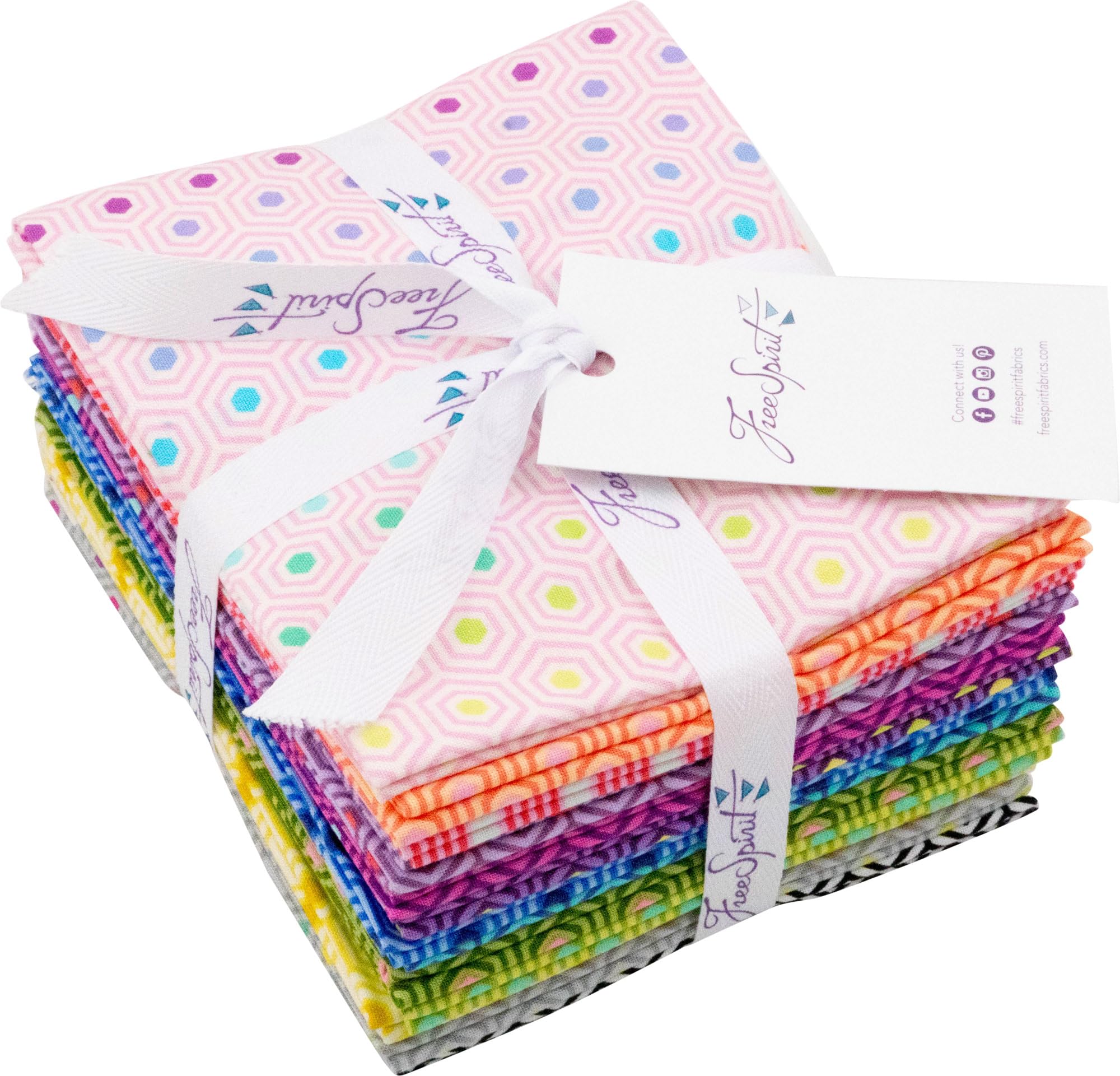 Tula Pink True Colors All Hexy 13 Fat Quarters FreeSpirit