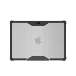 UAG Designed for MacBook Air 15" Case 2024 M3 A3114, 2023 M2 A2941 Plyo Ice/Black, Translucent Clear Rugged Tactile Grip Laptop Protective Cover by URBAN ARMOR GEAR