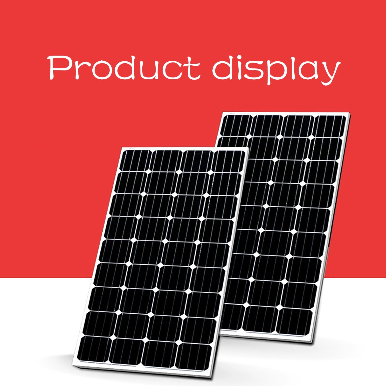 MYRRHE Solar Panel 200w 12v Charging Board Power Generation Panel 18v photovoltaic Panel 100W Home car with Controller Monocrystalline150w(18vrechargeable12vbattery)