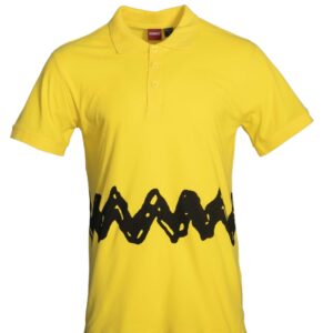 Mad Engine Peanuts Charlie Brown Zig Zag Yellow Shirt Halloween Costume Cosplay