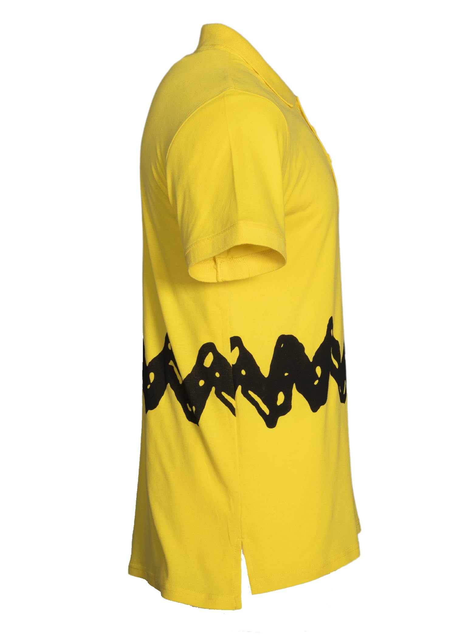 Mad Engine Peanuts Charlie Brown Zig Zag Yellow Shirt Halloween Costume Cosplay