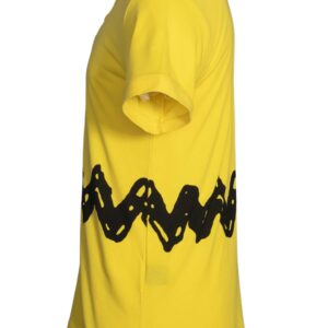 Mad Engine Peanuts Charlie Brown Zig Zag Yellow Shirt Halloween Costume Cosplay