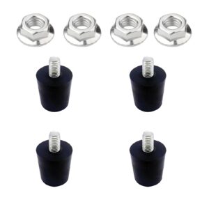 petrirufun adjustable rubber foot for blackstone replacement parts, griddle parts for blackstone 17" & 22" griddle, griddle accessories include 4pcs rubber feet and 4pcs screw nut