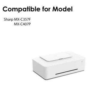 ZHINGUAN Remanufactured 1PK MX-C35T MX-C35TB Black Toner Cartridge Works for Sharp MX-C357F MX-C407P Printer