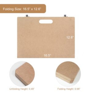 DAFENCHI Clay Wedging Board, 25" x 16.5" Portable Clay Board with Built-in Handle, Ceramics Pottery Tools, Large Clay Mat for Pottery