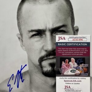 EDWARD ED NORTON Autograph Signed 8x10 American History X PHOTO Derek Vinyard JSA Certified Authentic AE41496