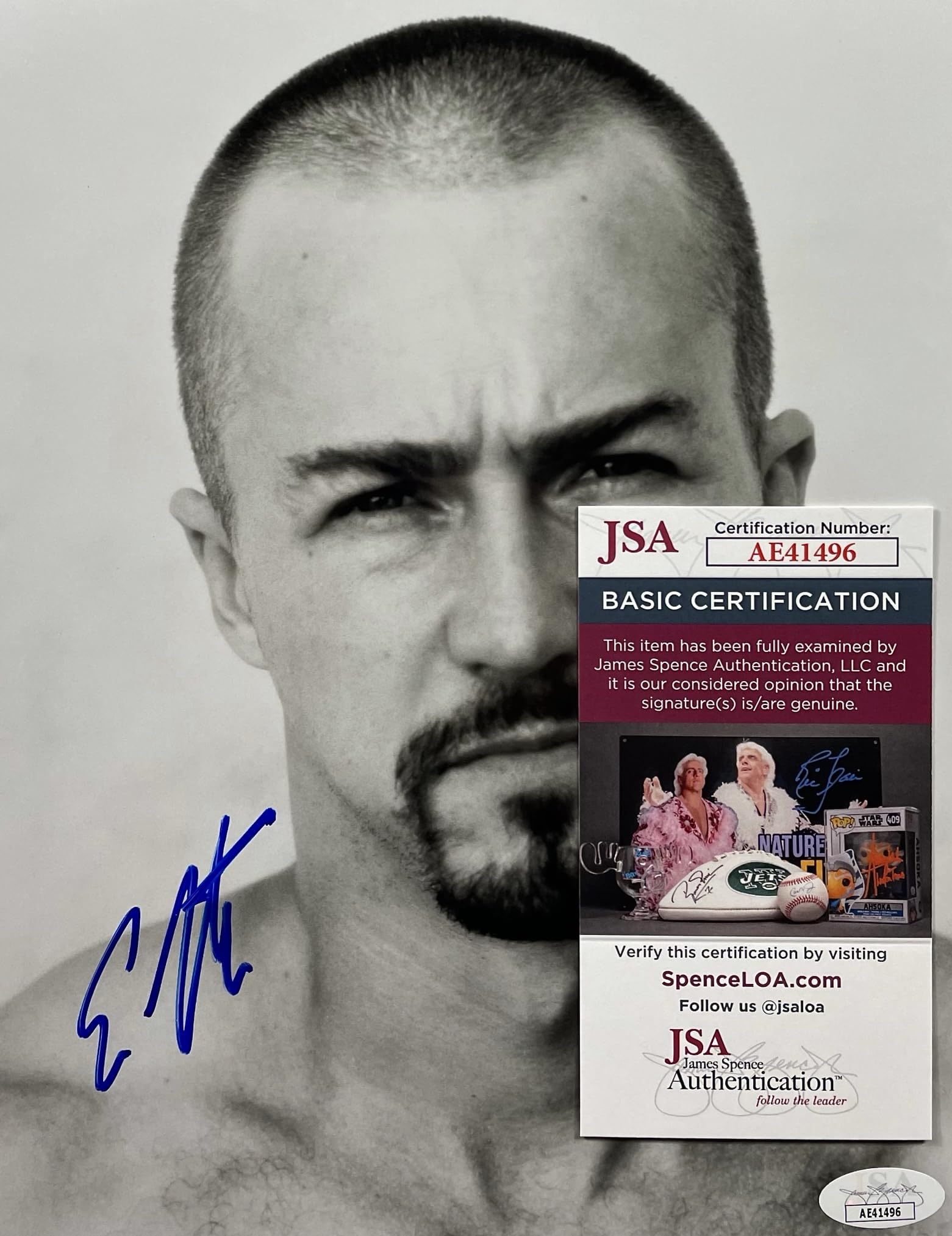 EDWARD ED NORTON Autograph Signed 8x10 American History X PHOTO Derek Vinyard JSA Certified Authentic AE41496