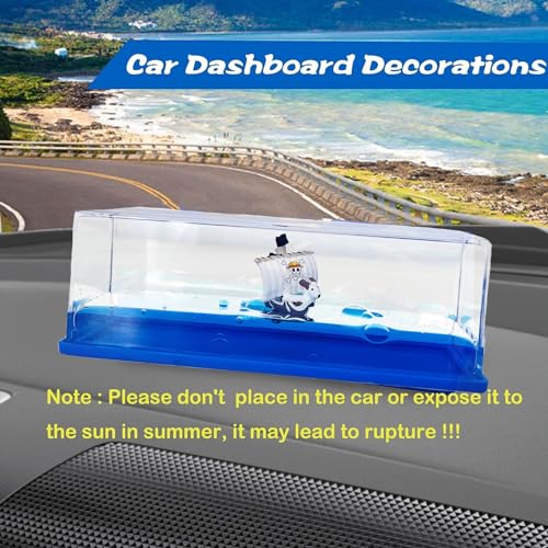 Chilifuli Cruise Ship Fluid Drift Bottle,Unsinkable Boat in a Box,Titanic Cruise Ship Model Liquid Wave Cruise Ship Decoration,Cruise Ship That No Longer Sinks Toy,for Car Display Cases and Gifts (F)