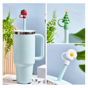 For Hydro Flask Tumbler Straw Lid, 3PCS Straw Cover for Hydro Flask Water Bottles, Silicone Straw Cap for Hydro Flask Cups, Silicone Accessories for Hydro Flask Stainless Steel Tumbler 32Oz 40Oz