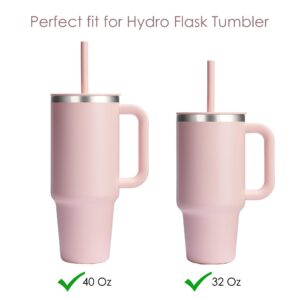 For Hydro Flask Tumbler Straw Lid, 3PCS Straw Cover for Hydro Flask Water Bottles, Silicone Straw Cap for Hydro Flask Cups, Silicone Accessories for Hydro Flask Stainless Steel Tumbler 32Oz 40Oz