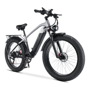 electric bike for adults 750w blusheless motor, 48v 17ah 32mph 26'' e bike with removable lg cell battery, disk brake, 7 speed front suspension electric bicycle, pedal assist ebike for mountain ride